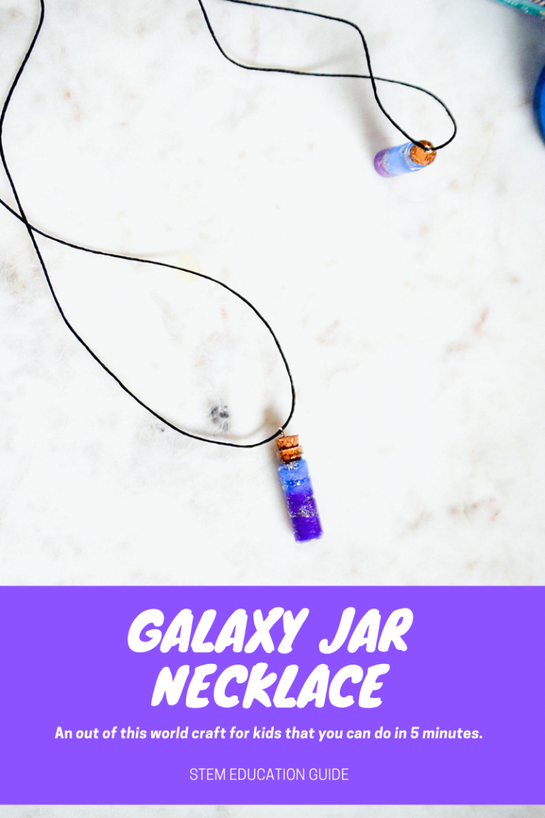 How to Make these Cool Galaxy Jar Necklaces